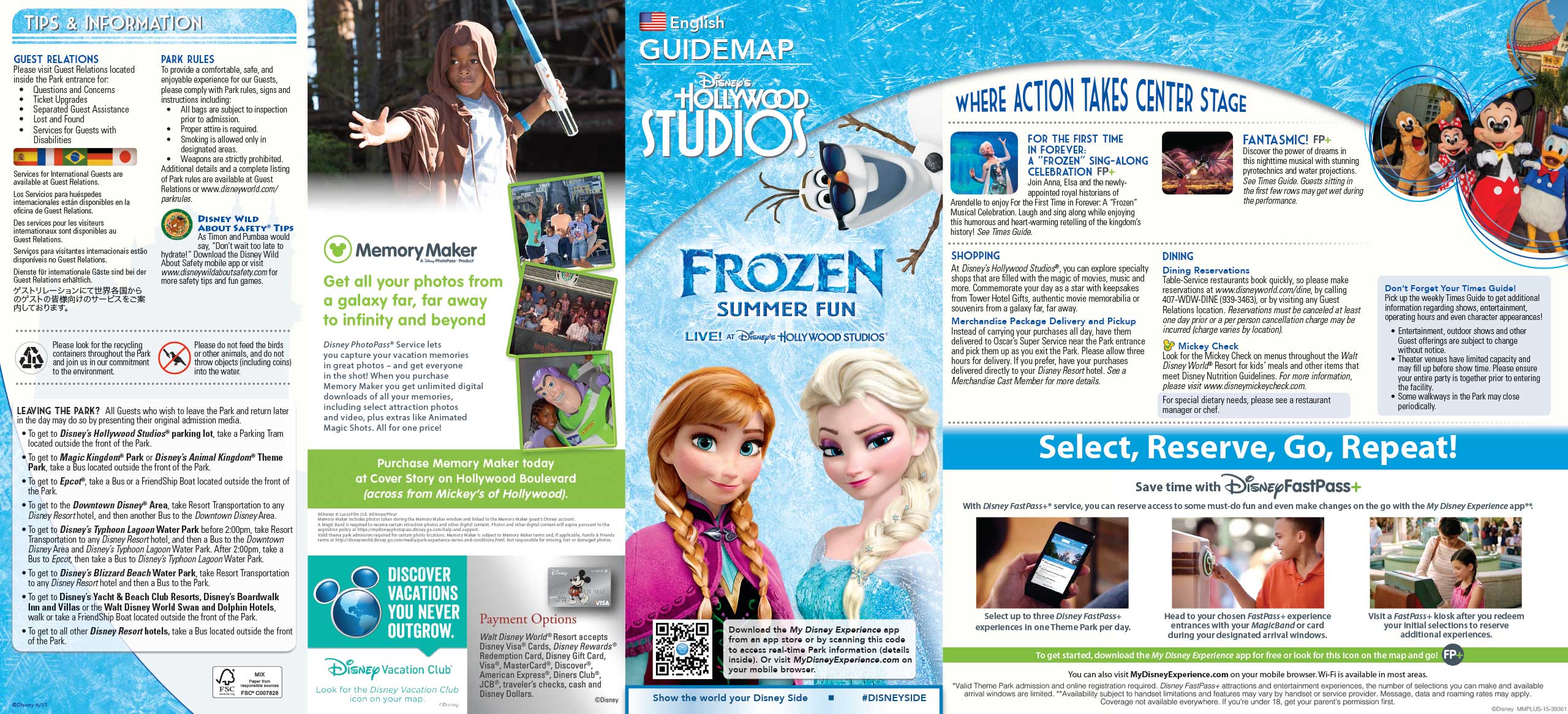 Frozen Summer Fun 2015 Guide Map and Times Guide - Photo 1 of 4