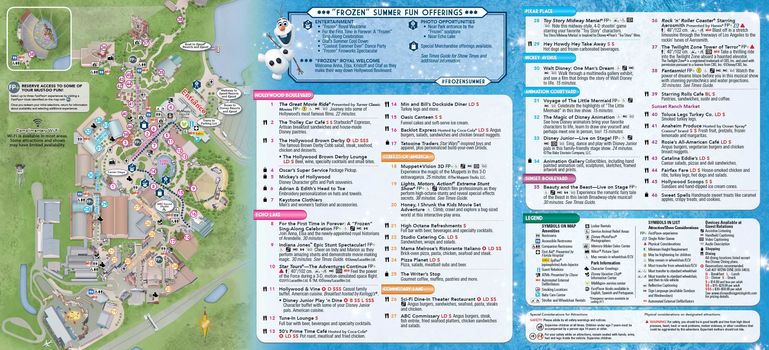 Frozen Summer Fun 2015 Guide Map and Times Guide - Photo 2 of 4