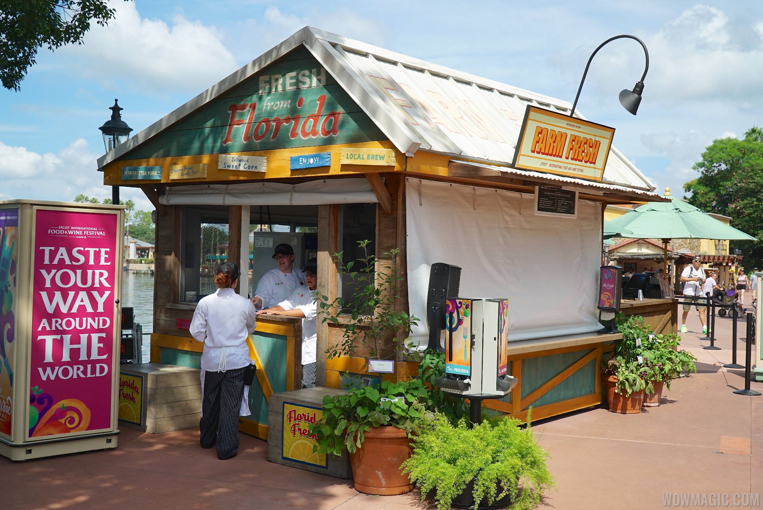 2014 Epcot Food and Wine Festival Marketplace kiosk menus and pricing ...