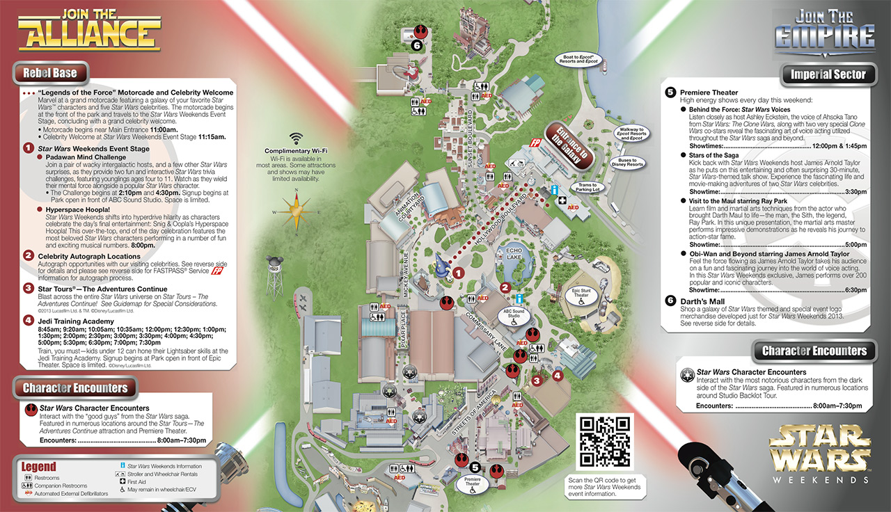 2013 Star Wars Weekends May 17-19 guide map - Photo 2 of 2