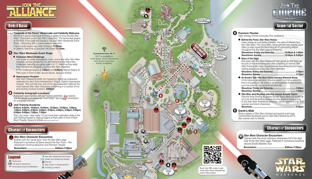 2013 Star Wars Weekends May 31-June 2 guide map - Photo 2 of 2
