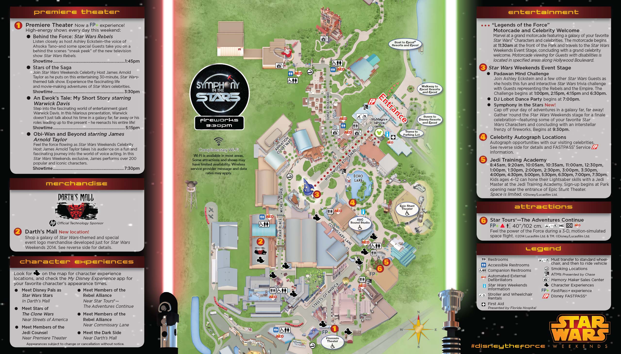 2014 Star Wars Weekends May 23 - 25 Weekend 2 guide map - Photo 2 of 2