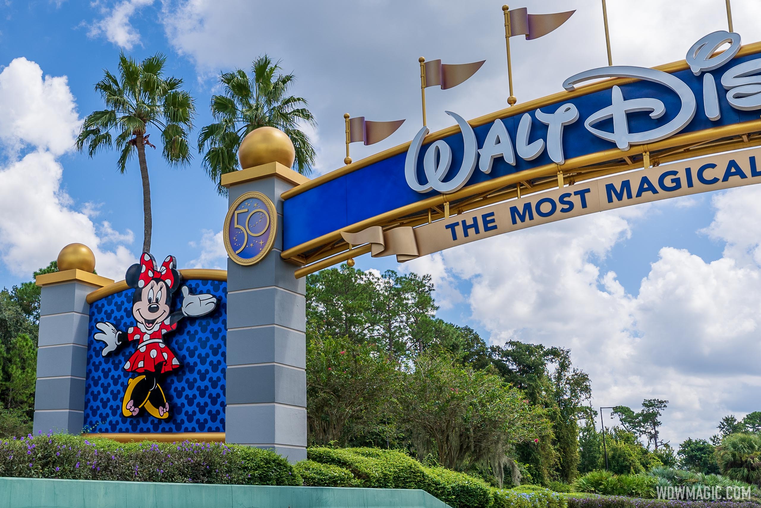 Walt Disney World Western Way gateway 50th decor - Photo 2 of 4