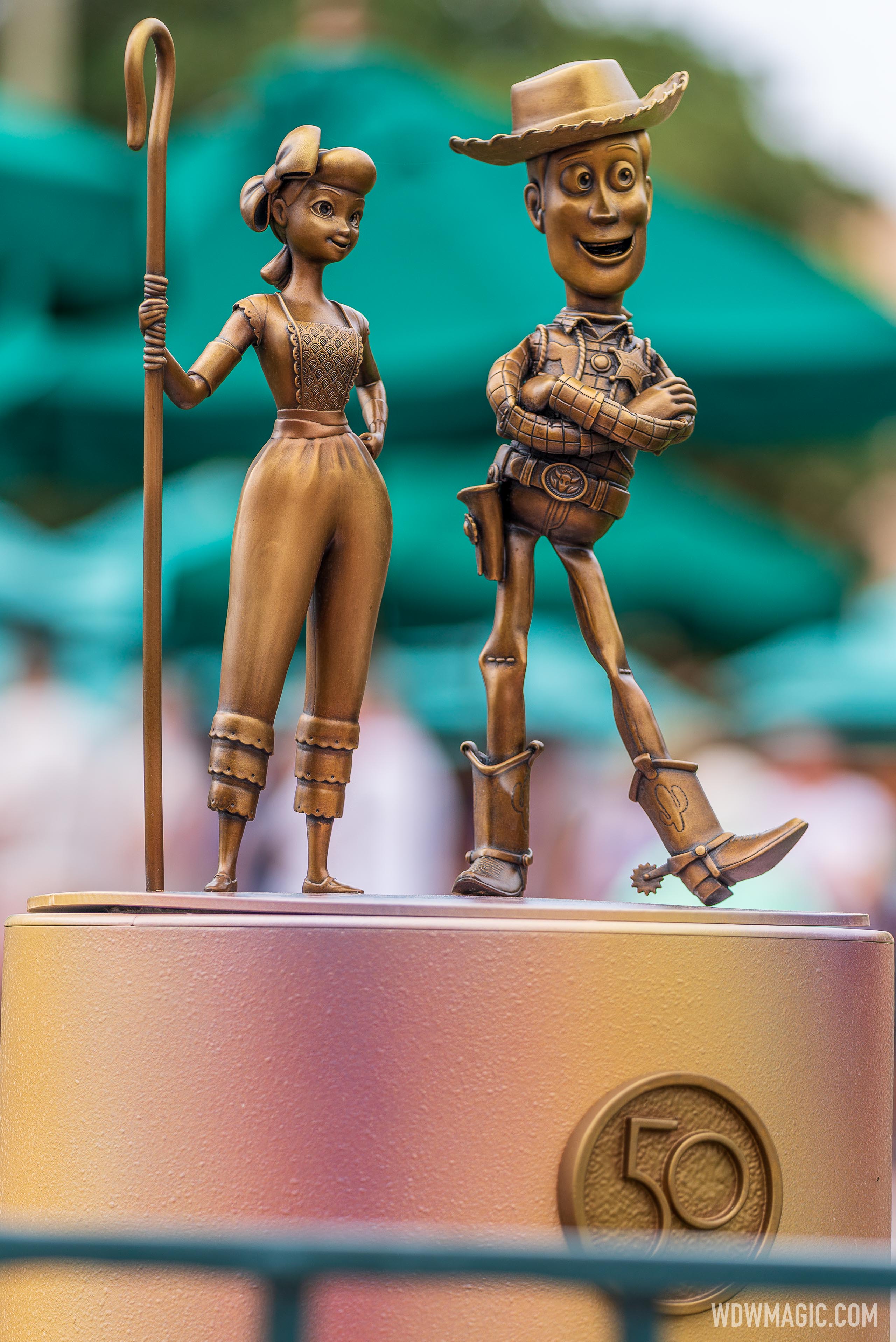 Disney Fab 50 golden character statues at Disney's Hollywood Studios ...