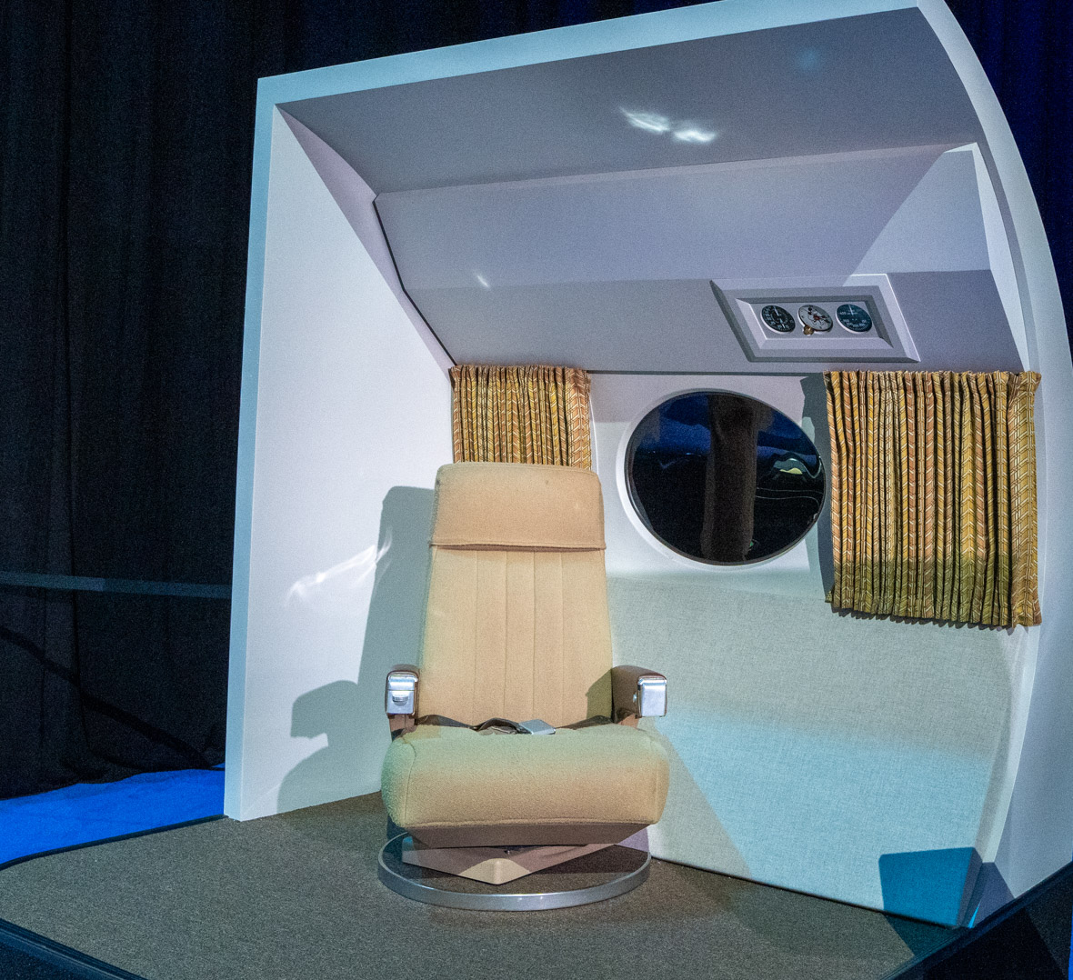 Disney's Grumman Gulfstream I interior exhibit at The Palm Springs Air ...