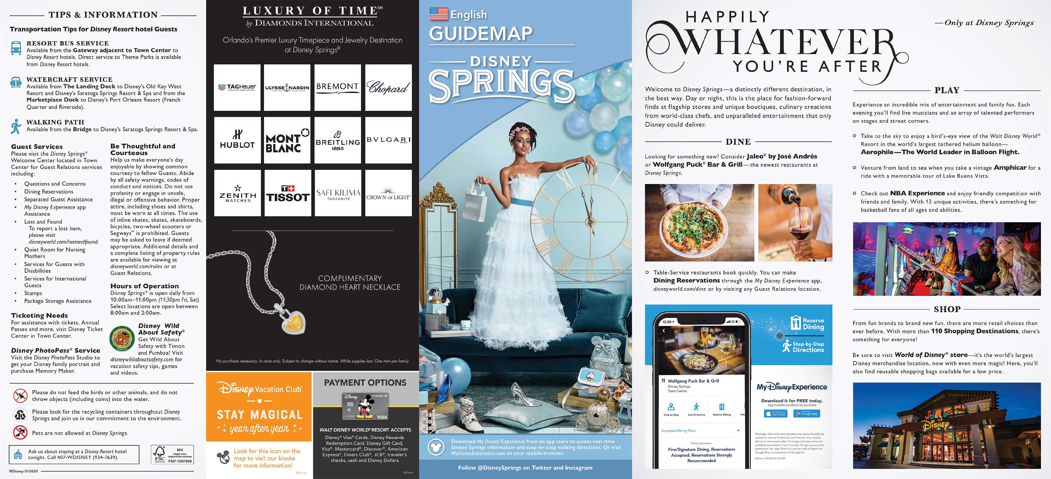 Disney Springs guide map - October 2020 - Photo 2 of 2