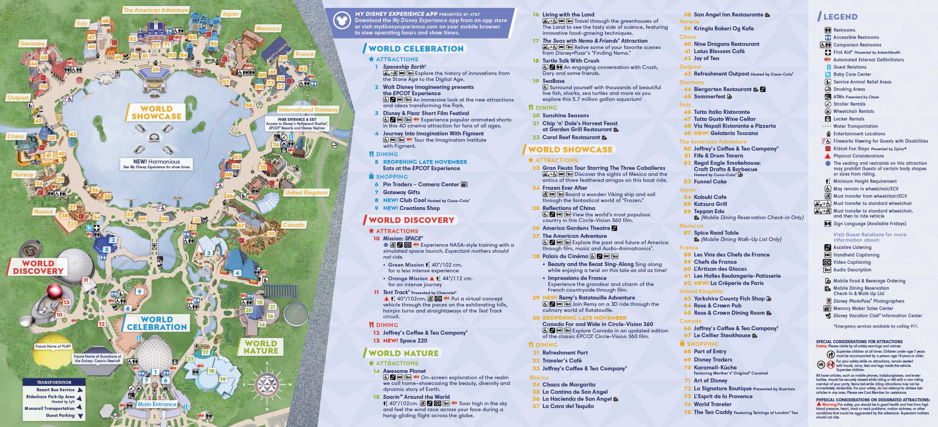 Walt Disney World 50th anniversary theme park maps - October 2021 ...