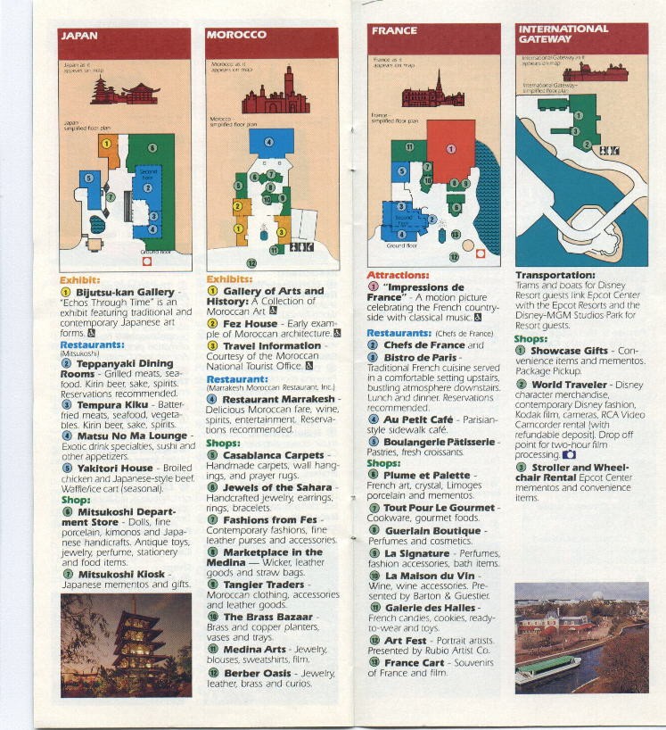 Epcot Center Guide Book 1990 - Photo 3 of 15