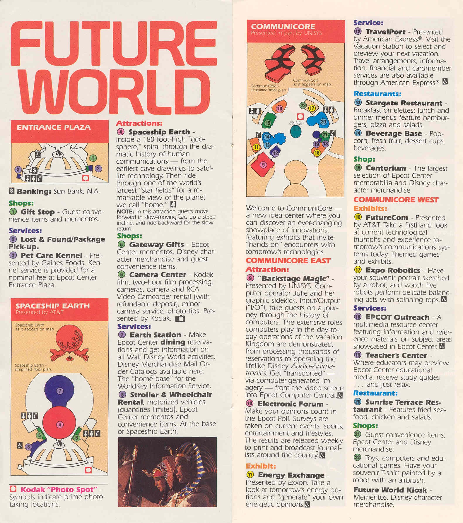 Epcot Center Entertainment Guide 1989 - Photo 13 of 14