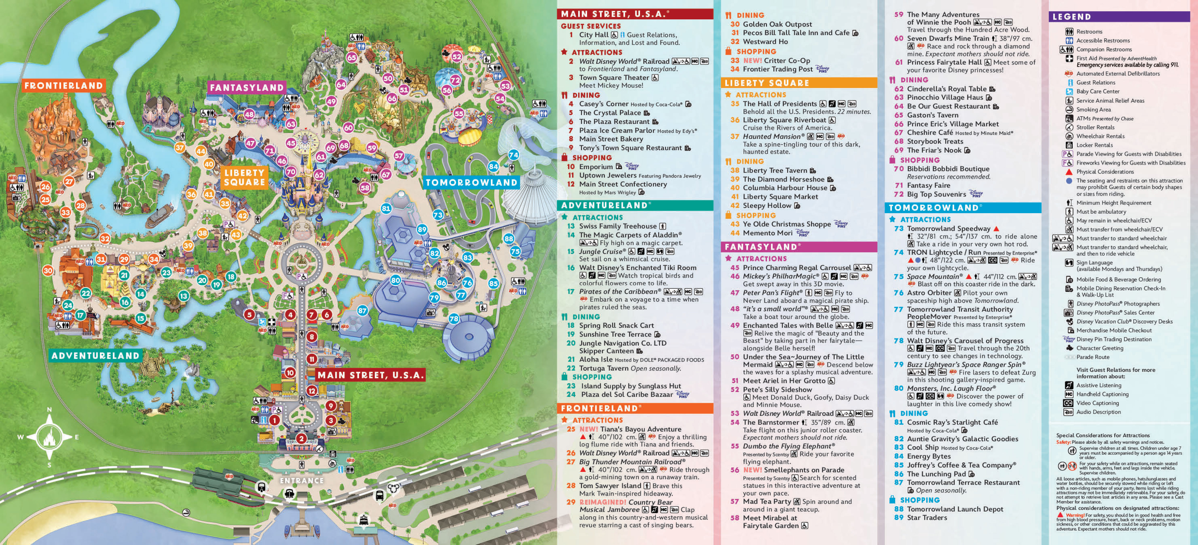 Magic Kingdom Guide Map - June 2024 - Photo 2 of 3