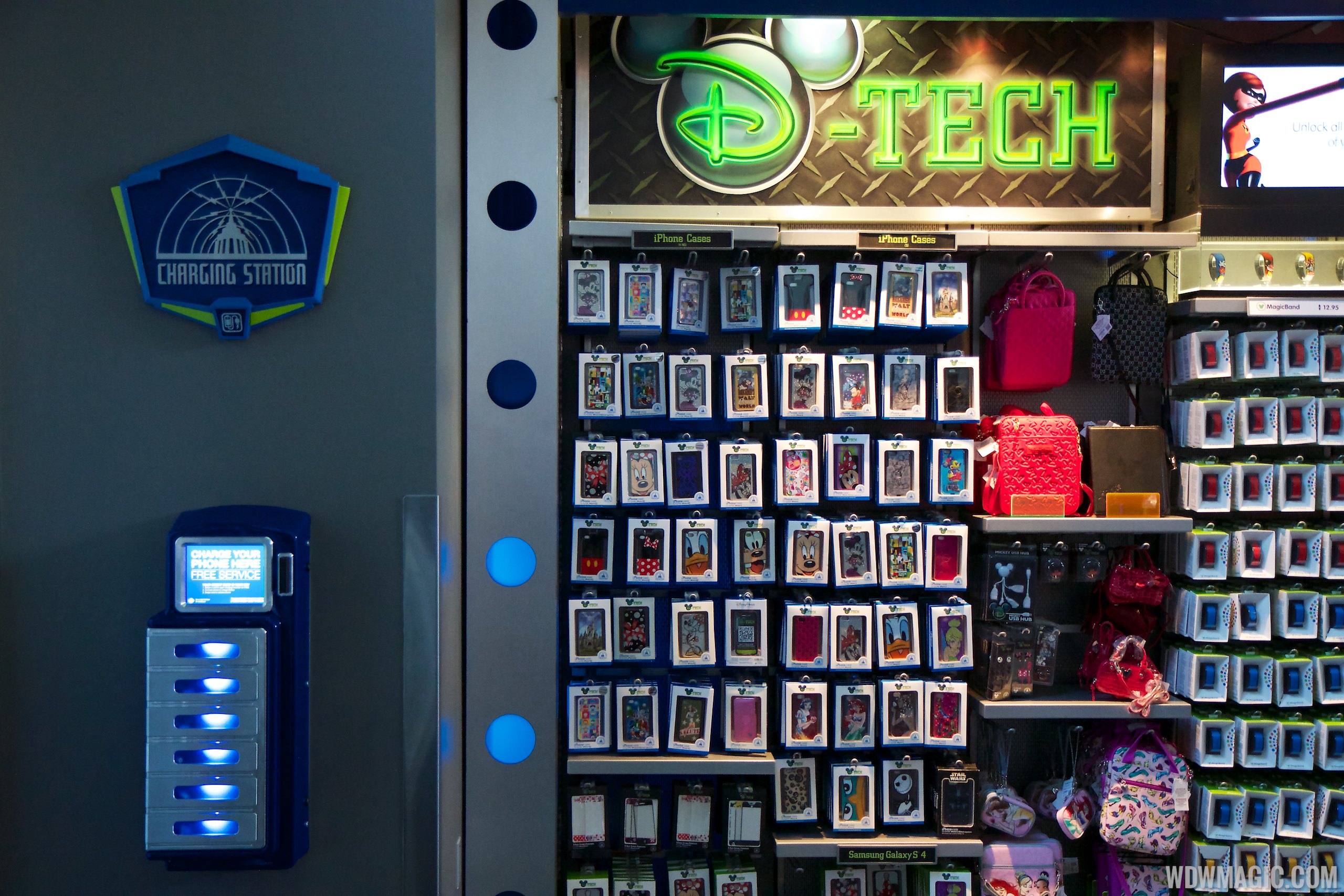 Hands-on with the new smartphone charging lockers at the Magic Kingdom