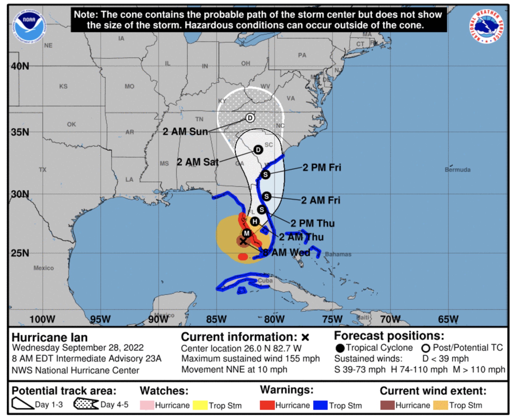 Walt Disney World is directly in the path of Hurricane Ian as the ...