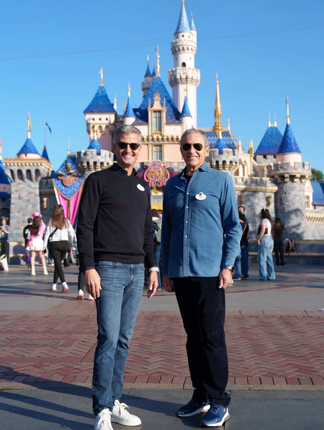 Bob Iger and Josh D'Amaro Tour Disneyland Following CEO Announcement ...