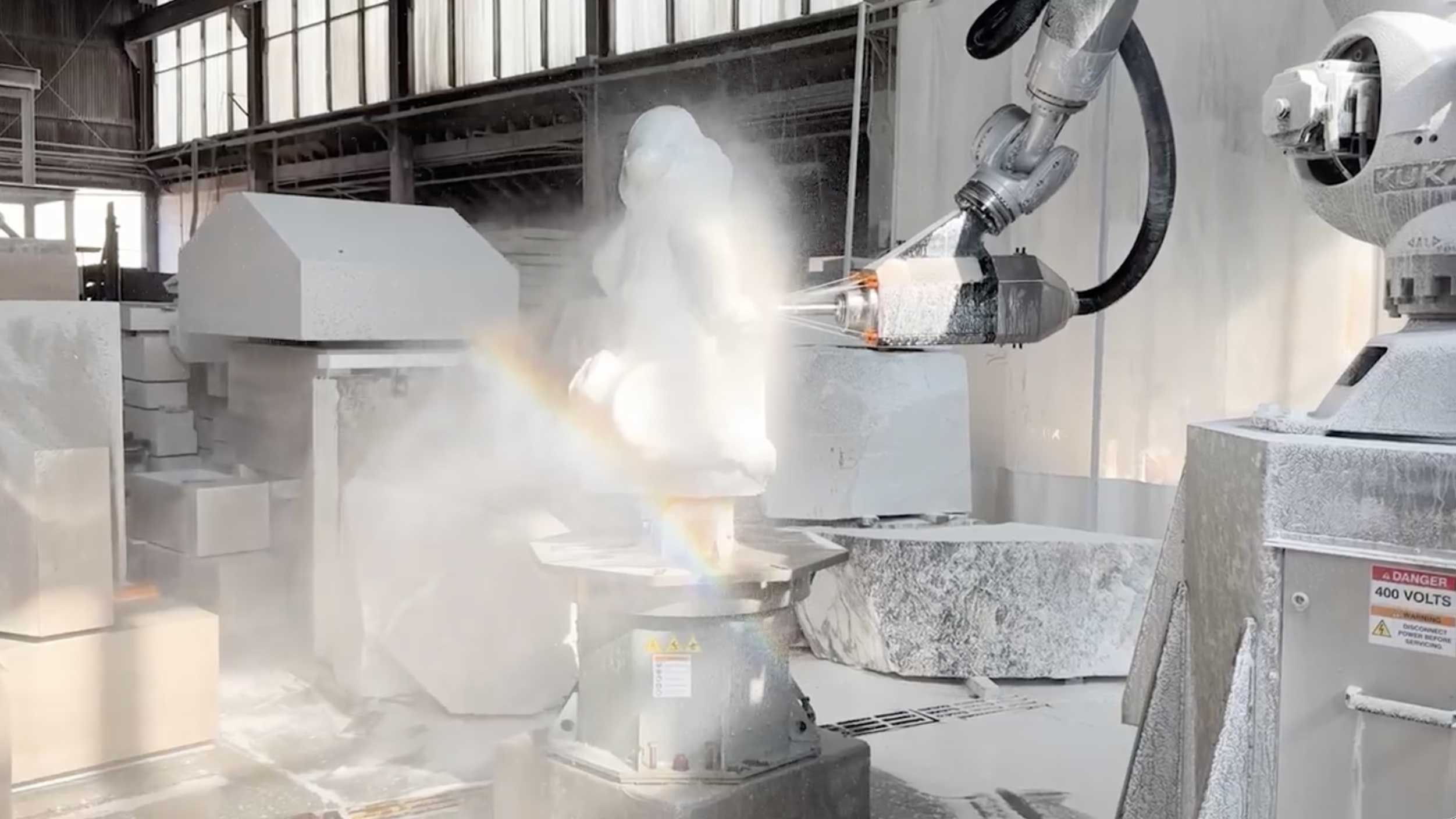 Robot Meets Rock: How Disney Built a Marble Grumpy Statue Using a ...