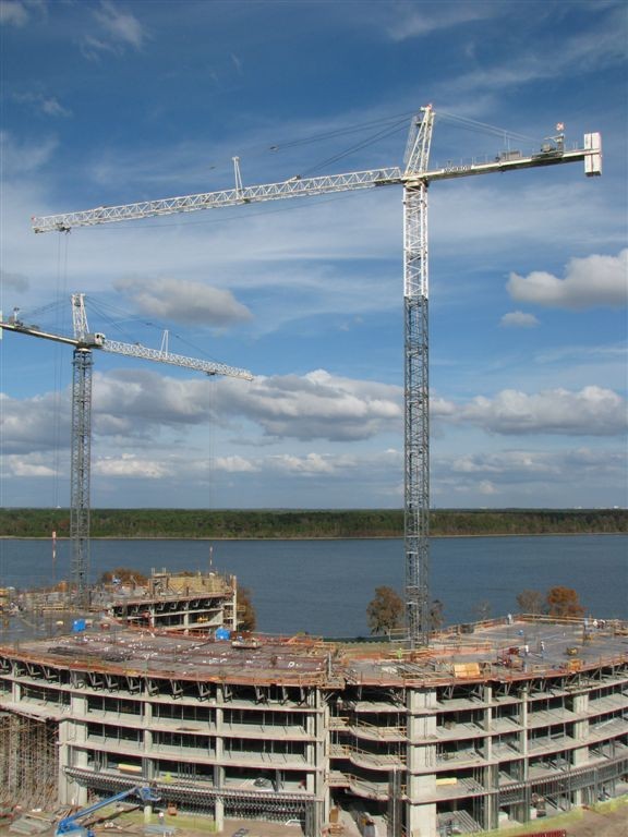 Latest progress photos on the Contemporary DVC Tower construction