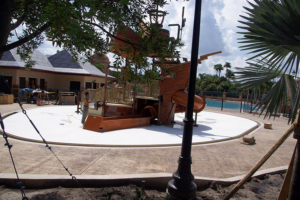 Latest Caribbean Beach Resort pool refurbishment photos