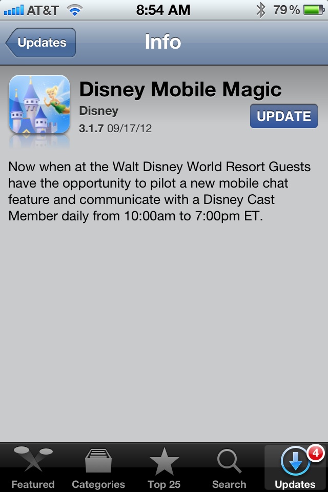 Disney update both official iPhone Apps including a mobile chat with ...