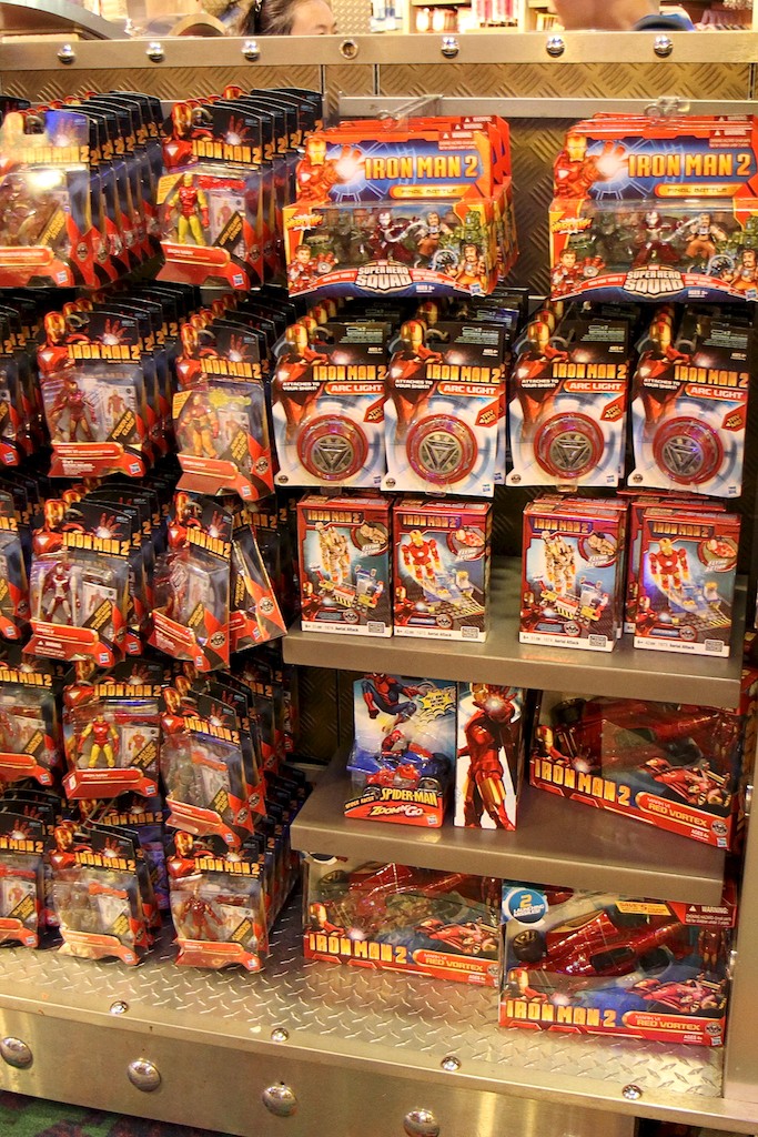 A look at Marvel merchandise at Mouse Gear