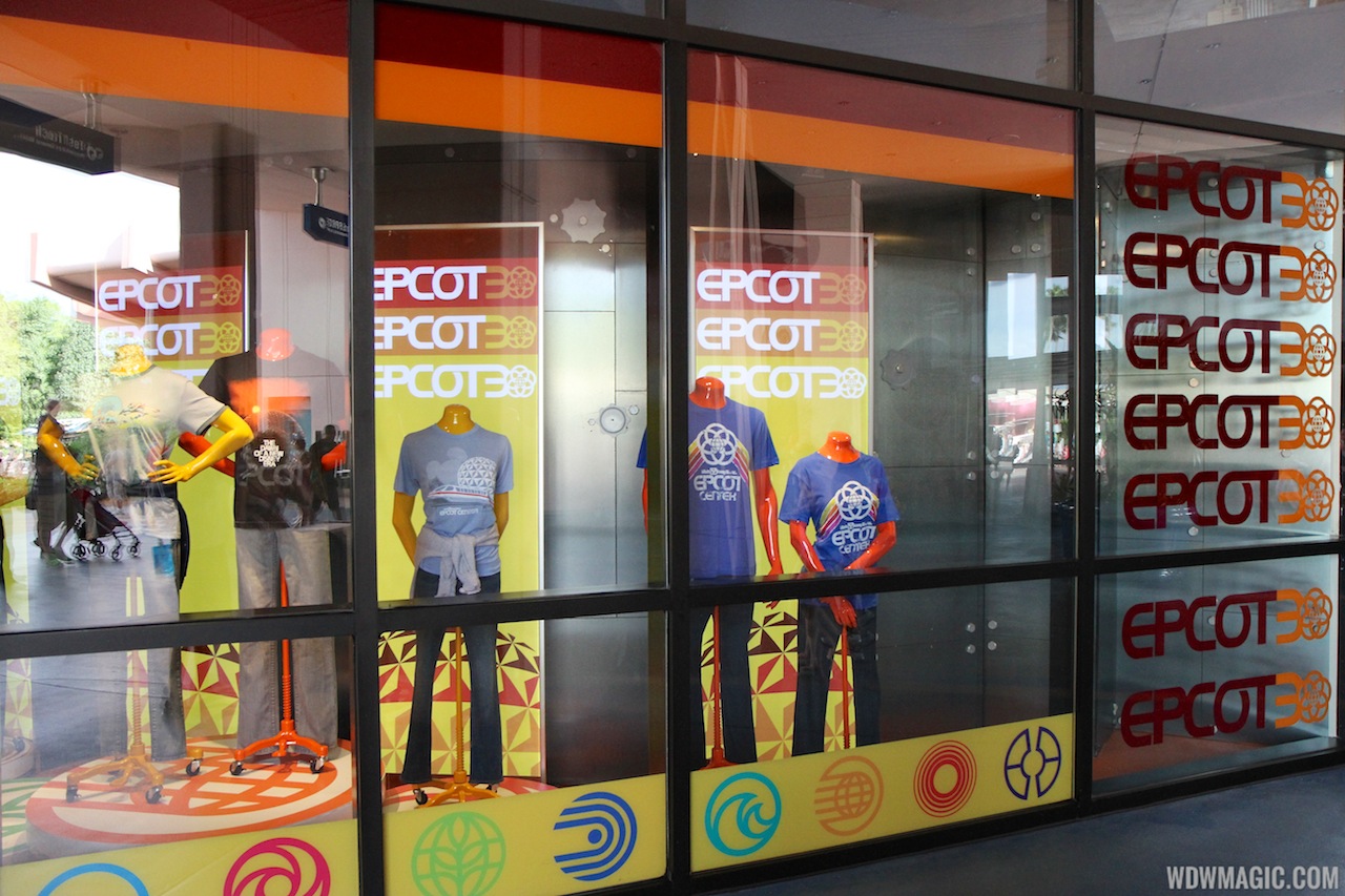 Mouse Gear Epcot 30th Anniversary window display