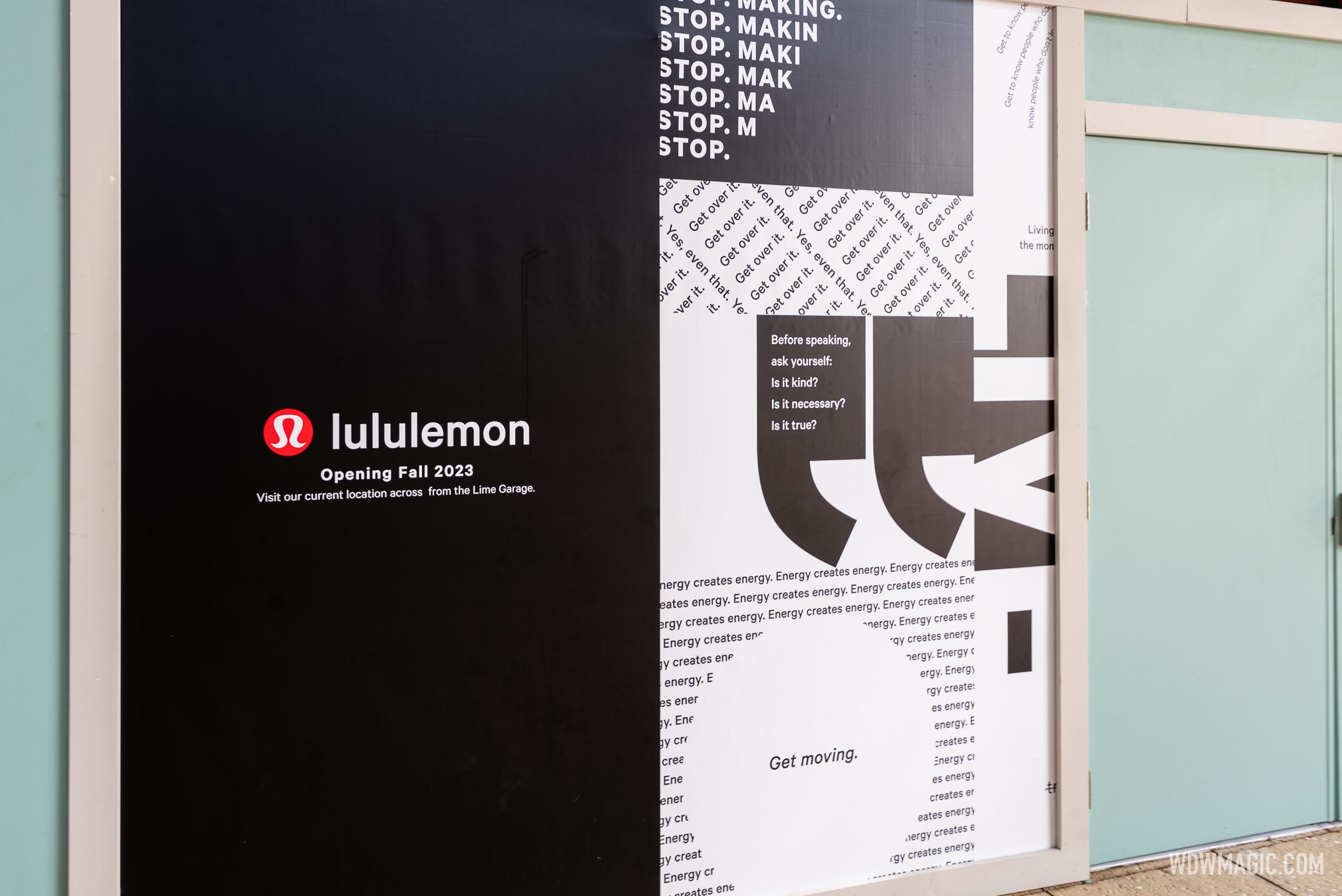 lululemon Disney Springs construction new Town Center location - July 2023 - Photo 4 of 4