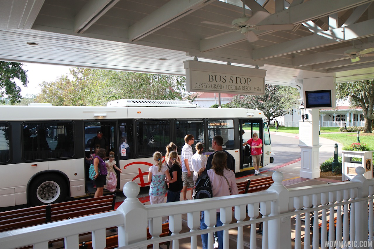 PHOTOS - Grand Floridian bus stop now equipped with transportation ...