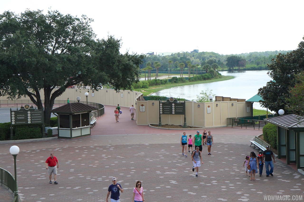 Magic Kingdom bus stop expansion construction