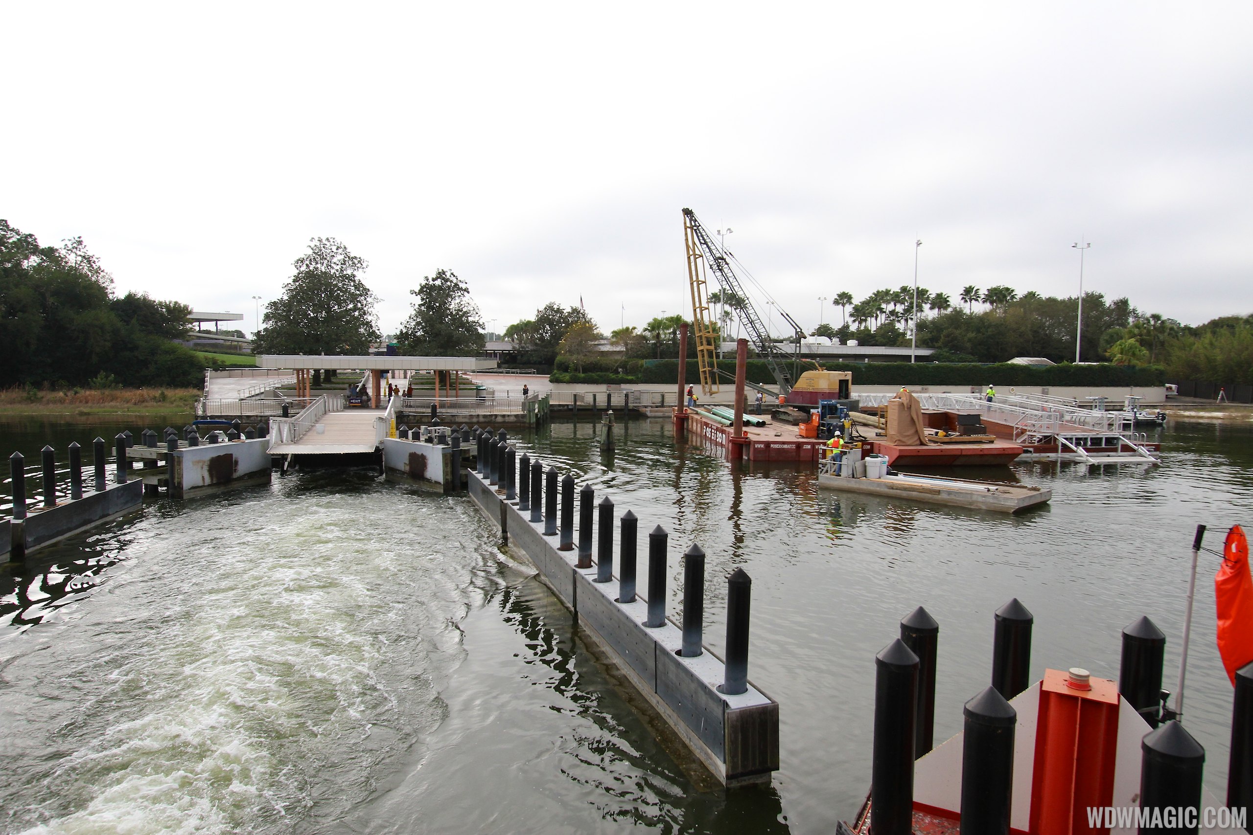 Second Ferry boat loading dock at Transportation and Ticket Center ...