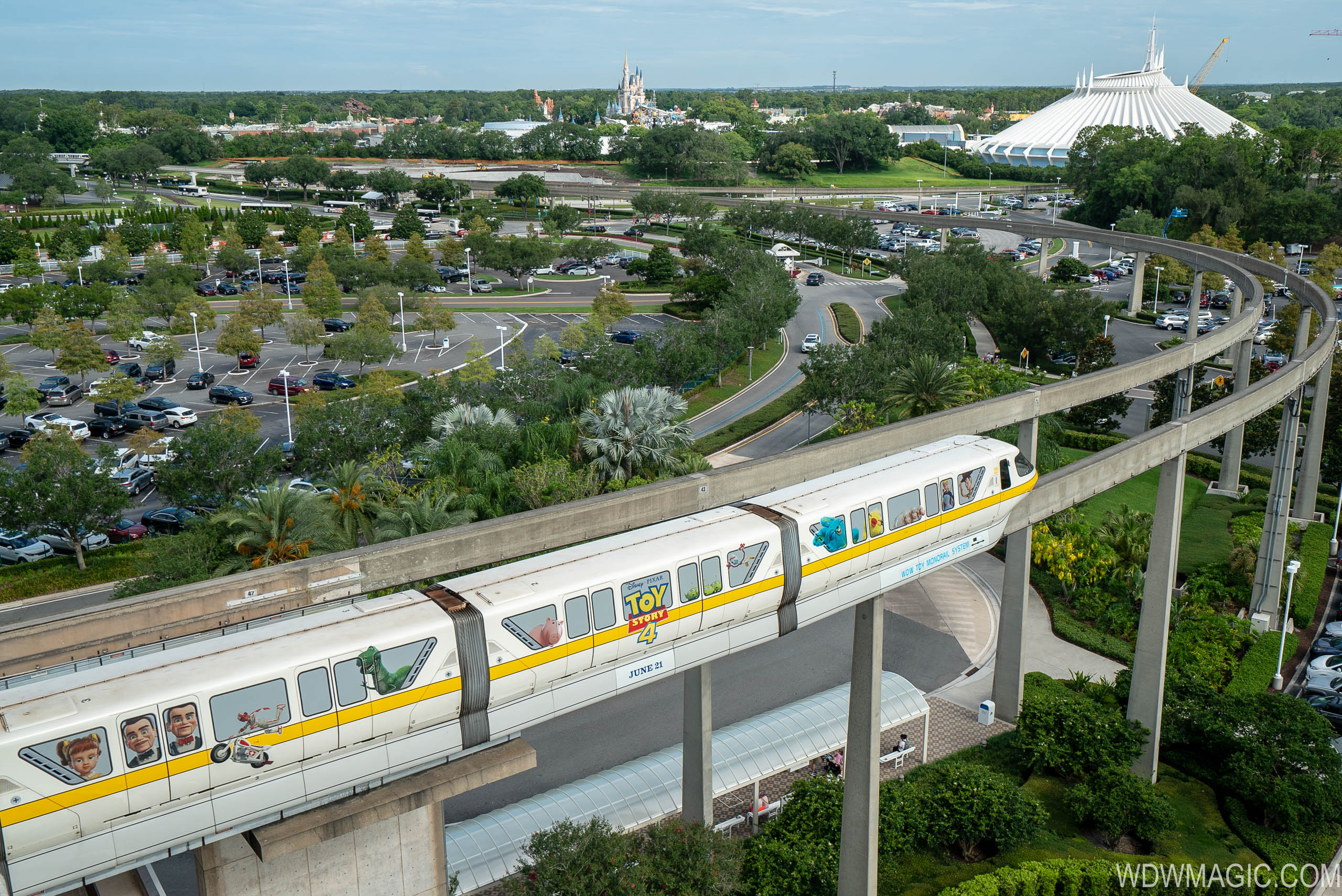 PHOTOS - WDW Toy Monorail System takes to the Express Beam to celebrate ...