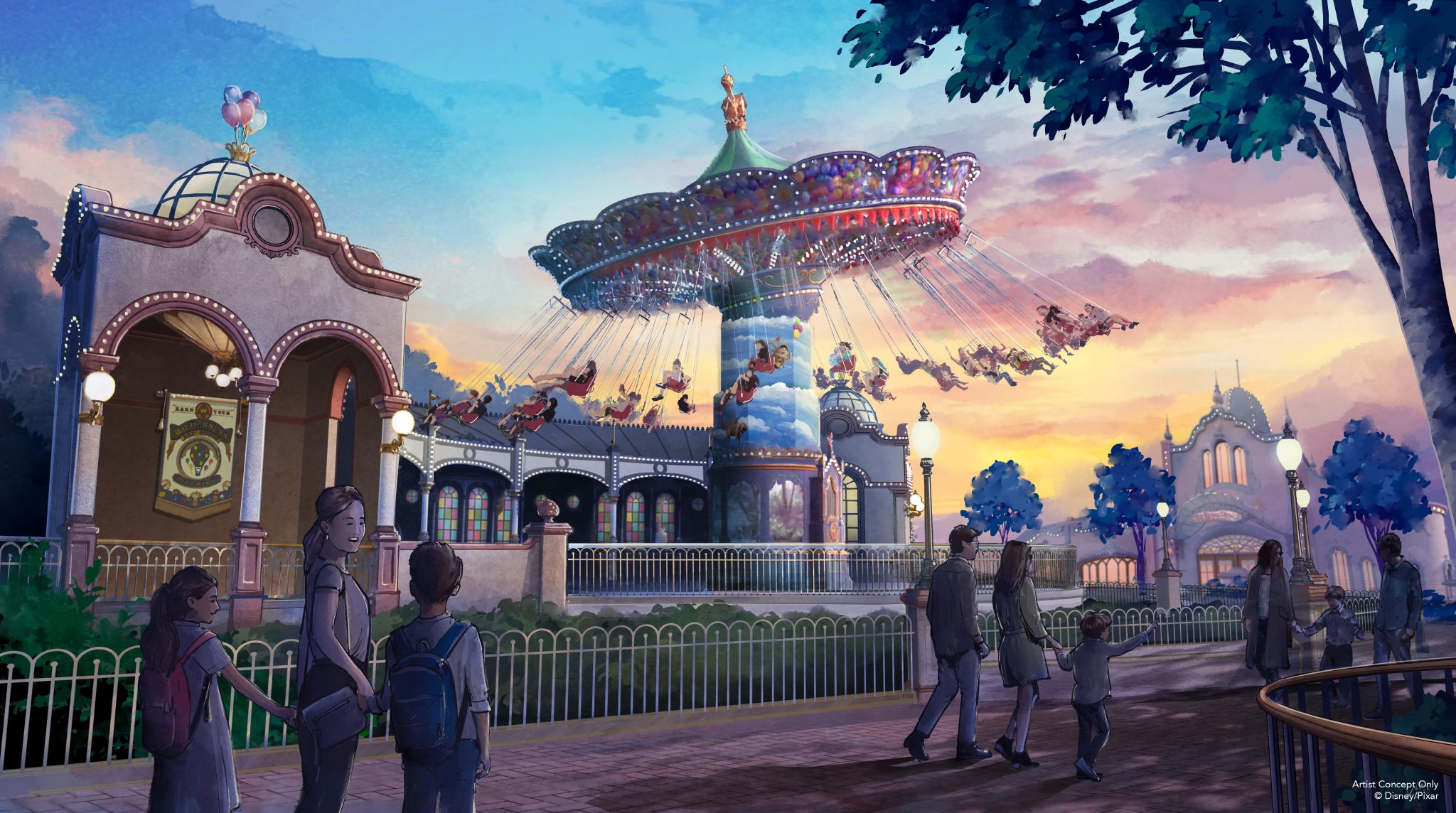 Disney-Pixar's Up Spinner Ride Concept Art - Photo 1 of 1